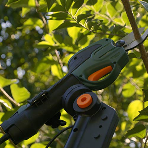 Scotts Outdoor Power Tools PR17216PS 7.2-Volt Lithium-Ion Cordless Rechargeable Power Pruner with Extension Pole, Green