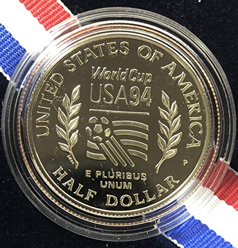 1994 P World Cup Soccer Comes in US Mint Box Half Dollar Proof US Mint