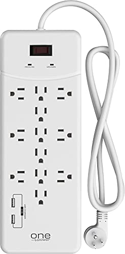 ONE Power PSS122 12 Outlet/2 USB Surge Protection Strip by ONE Power