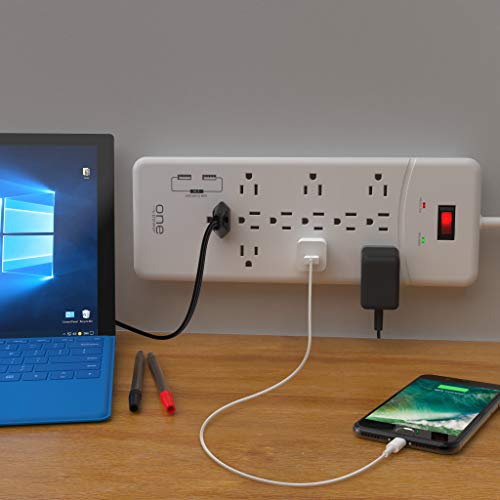 ONE Power PSS122 12 Outlet/2 USB Surge Protection Strip by ONE Power