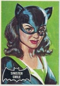 1966 topps batman black bat (non-sports) card#27 sinister smile of the grade very good