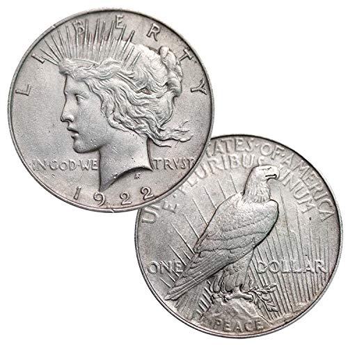 1922-1935 Silver Peace Dollar Extra Fine Random Date $1 Extra Fine