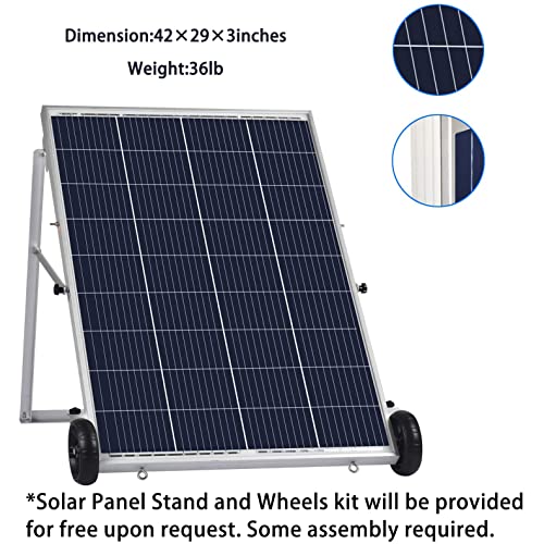 Nature's Generator Platinum PE System 1800W Solar & Wind Powered Pure Sine Wave Generator + 1200Wh Power Pod (1920Wh total) + 3 of 100W Solar Panels + Power Transfer Kit to Connect Breaker Panel