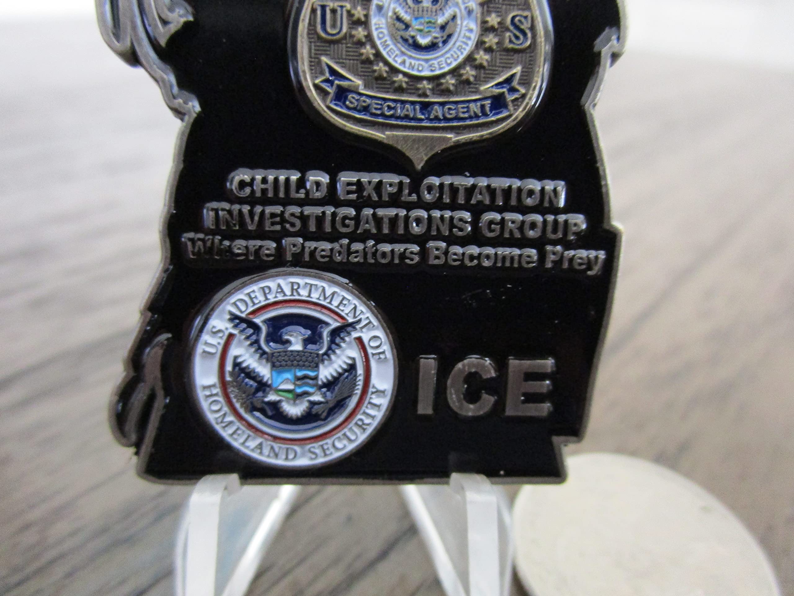 ICE HSI Child Exploitation Investigations Group San Juan Puerto Rico Predator Challenge Coin