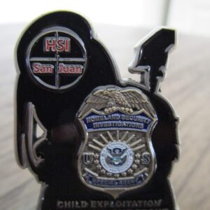 ICE HSI Child Exploitation Investigations Group San Juan Puerto Rico Predator Challenge Coin