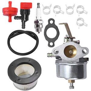 632230 carburetor for tecumseh 631067a 631828 632076 h30 h50 h60 hh60 engines 5hp 6hp 4 cycle engine troy bilt tiller toro snowblower sears tillers 632272 carburetor with 30727 air filter