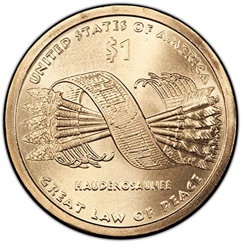 2010 D Pos. B Satin Finish Sacagawea Native American Great Law of Peace Dollar Choice Uncirculated US Mint