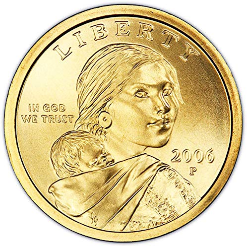 2006 P & D Satin Finish Sacagawea Dollar Choice Uncirculated US Mint 2 Coin Set