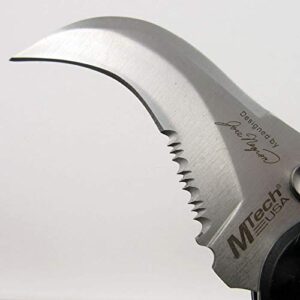 FOLDING POCKET KNIFE Mtech Black Heavy Duty Bear Claw Karambit Hawkbill Knife