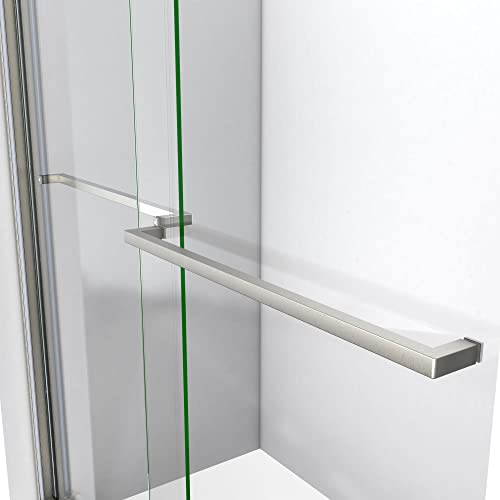 DreamLine Sapphire 56-60 in. W x 60 in. H Semi-Frameless Bypass Tub Door in Brushed Nickel, SHDR-6360602-04