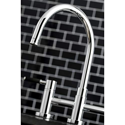 Kingston Brass KS8271DKLBS Concord Bridge Kitchen Faucet, Polished Chrome