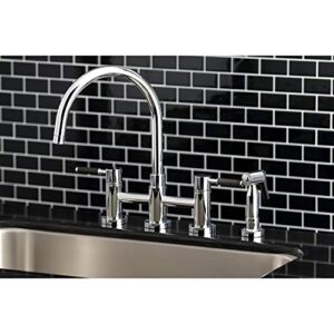 Kingston Brass KS8271DKLBS Concord Bridge Kitchen Faucet, Polished Chrome