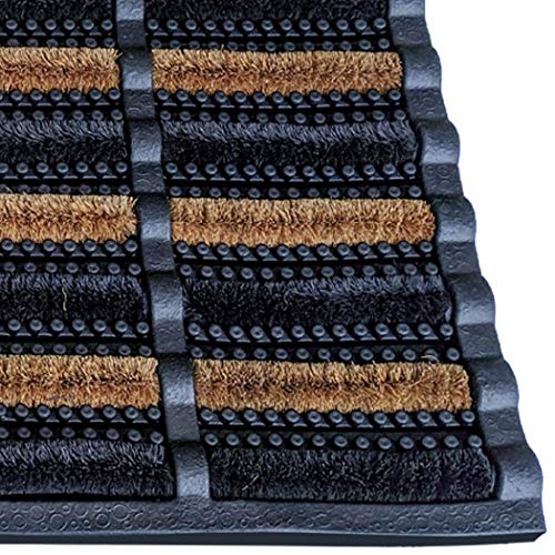 FOOTMATTERS Ninamar Mud Scrubber Tray Mat - 29.5 x 17.5 inch