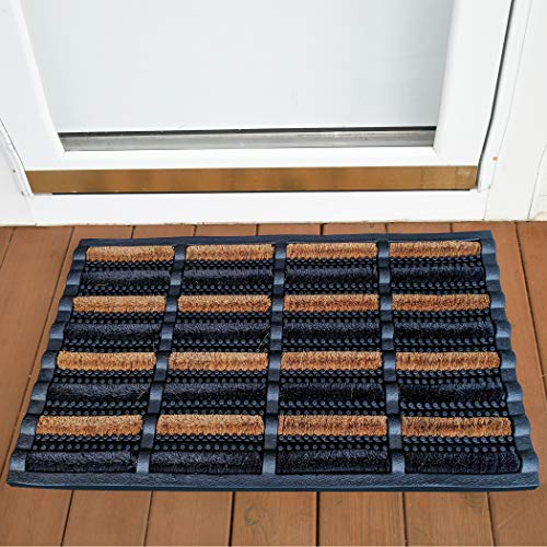 FOOTMATTERS Ninamar Mud Scrubber Tray Mat - 29.5 x 17.5 inch