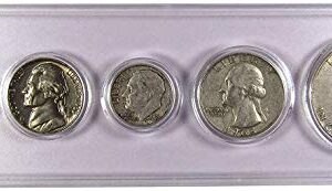 1940 Year Set 5 Coins in AG About Good or Better Condition Collectible Gift Set