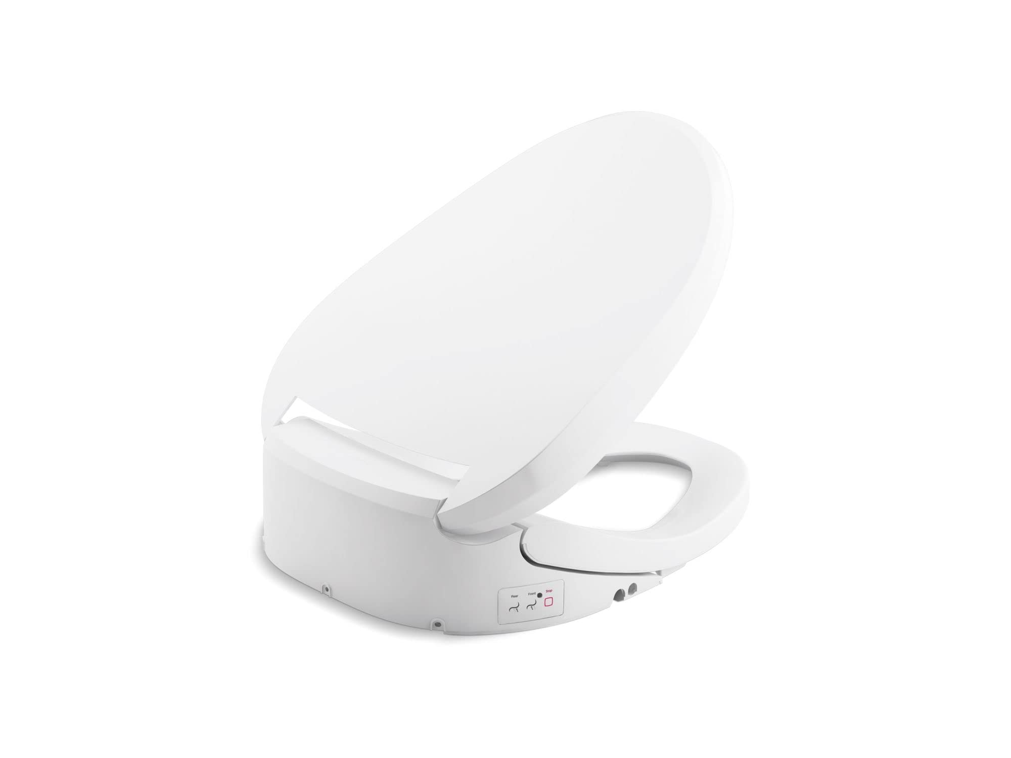 KOHLER 8298-CR-0 C3-455 Elongated Bidet Toilet Seat, Heated Bidet, Bidets for Existing Toilets with Remote Control, White