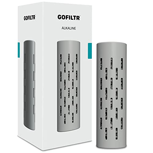 GOFILTR Alkaline Water Infuser - 9.5 pH + Electrolytes for Any Water Bottle/Small Pitcher, 750 Refills / 3 Months, Ionized Mineral Water Infuser (1 Pack)