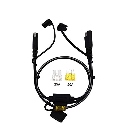 SCCKE 2FT 14AWG SAE to SAE Extension Cable Quick Disconnect Wire Harness SAE Connector/SAE TO SAE Heavy Duty Extension Cable