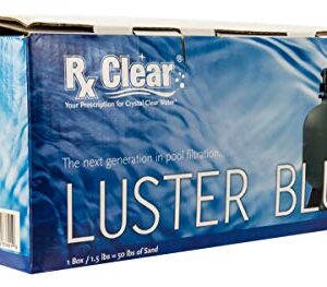 Rx Clear Blue Luster Filter Media for Swimming Pool Sand Filters | Alternative to Sand and Filter Glass | Specialty Technology Helps Keep Pools Clean | Lasts for Several Seasons | Individual Pack