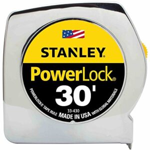 Stanley 33-430 1" X 30' PowerLock Tape Measure, 4 Pack