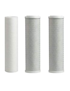 cfs complete filtration services est.2006 compatible with olympia water systems 5 micron replacement filter kit - stages 1, 2 & 3, 10" replacement filters