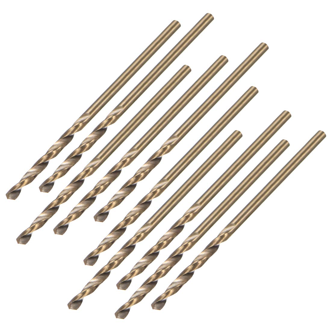 uxcell 1.6mm Twist Drill High Speed Steel Bit HSS-Co 5% M35 Cobalt for Steel,Copper,Aluminum Alloy 10pcs