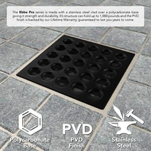 Ebbe Matte Black Drain Grate