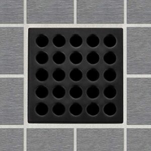 Ebbe Matte Black Drain Grate