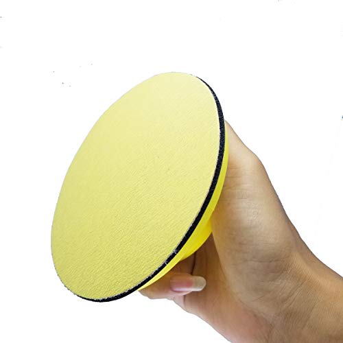 Sackorange 5" Round Hook and Loop Hand Sanding Pad Sanding Block Backing Plate for Woodworking, Furniture Restoration, Home and Automotive Body.