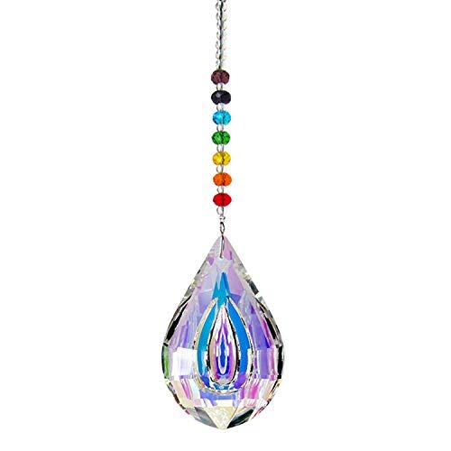 Newmerry Sun Catcher Feng Shui Crystals Window Large AB Drop Prism Home Decoration Come Gift Box