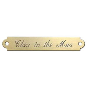 halter plate xlarge .032" solid brass or .020" nickel silver custom engraved horse or pet collar i.d. tag