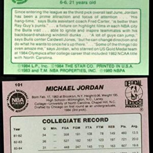 Michael Jordan Chicago Bulls 1985 Star Rookie RC Pair REPRINT #7 & #101