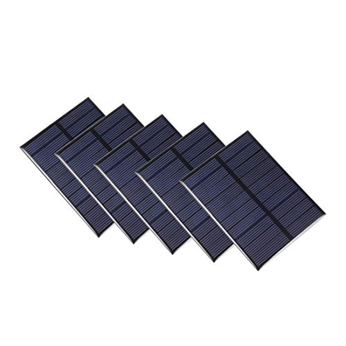 uxcell 1.2W 5V Small Solar Panel Module DIY Polysilicon for Toys Charger 5Pcs