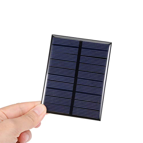 uxcell 1.2W 5V Small Solar Panel Module DIY Polysilicon for Toys Charger 5Pcs