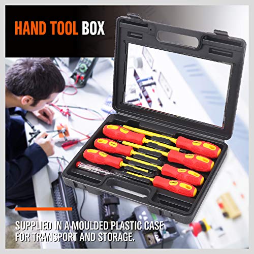 HORUSDY 8-Piece 1000v Insulated Screwdriver Set, Magnetic Tip Electrician screwdriver Set