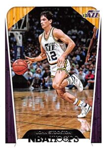 2018-19 nba hoops basketball #295 john stockton utah jazz tribute official trading card made by panini