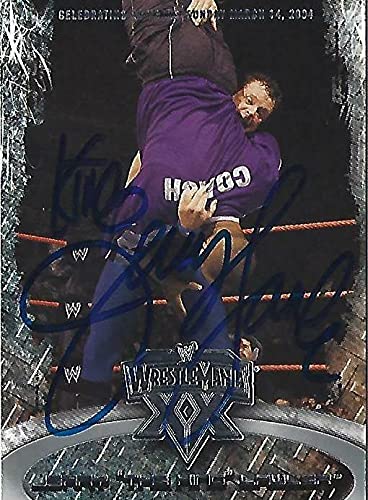 Jerry Lawler Signed 2004 Fleer WWE Wrestlemania XX Card #28 The King Autograph - Autographed Wrestling Cards