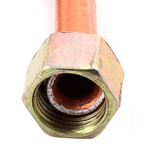 LDEXIN Aluminum Alloy Air Compressor Exhaust Tube Replacement Copper Tone,15 mm/0.6" Hex Nut Inner Diameter