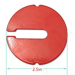 Table Inserts (Pack of 3) for 14" Band saws or Scroll saws,Diameter: 2.5 in, Thickness: 0.1 in.(Please make sure this is your size)