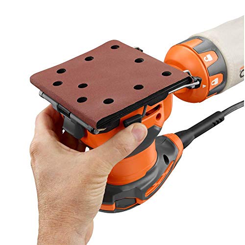 Ridgid 5.5 Amp Corded Compact Power Trim Router With Micro Adjust Dial R24012+ Sander