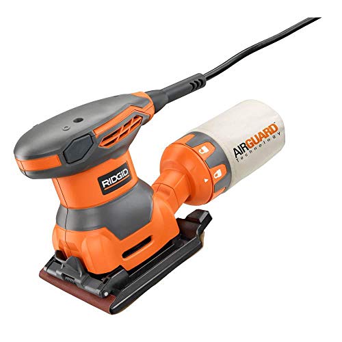 Ridgid 5.5 Amp Corded Compact Power Trim Router With Micro Adjust Dial R24012+ Sander