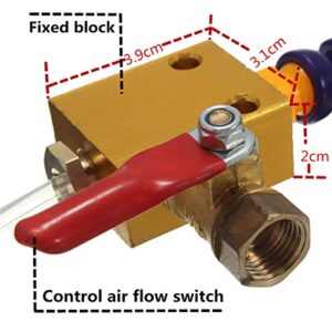 ChgImposs Mist Coolant Mist Lubrication System Unit, Metal Cutting Engraving Cooling Sprayer Machine with Air Pipe for CNC Lathe Milling Drill Machine