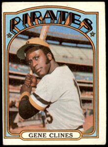 1972 topps # 152 gene clines pittsburgh pirates (baseball card) good pirates