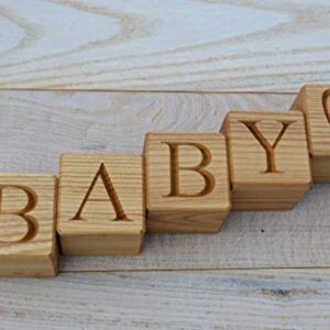 Personalized Wood Blocks - Personalized Baby Letter Blocks - Wood Letter Blocks - Custom Wood Blocks - Nursery Decor - Name Blocks