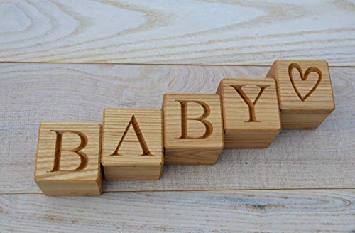 Personalized Wood Blocks - Personalized Baby Letter Blocks - Wood Letter Blocks - Custom Wood Blocks - Nursery Decor - Name Blocks