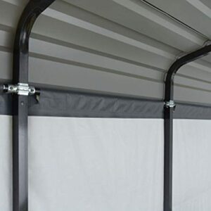 ARROW, Fabric Enclosure Kit for 12 x 20-ft Arrow Carports (Metal carport not included)