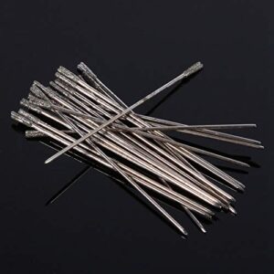 20PCS Diamond Drill Bit, 1mm Drill Polished Sets for Jewelry Beach Sea Glass Shells Gemstones Lapidary