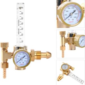 8MILELAKE Argon CO2 Mig Tig Flow Meter Regulator Welding Flowmeter CGA580 Inlet Connection Gas Welder