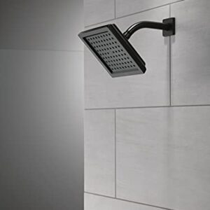 Delta Faucet Single-Spray Matte Black Shower Head, Shower Head Black Square Shower Head, Black Showerhead, Matte Black RP62283BL