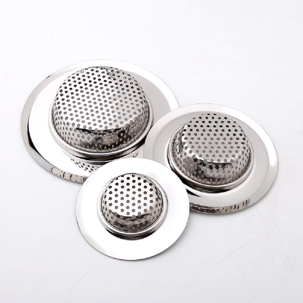 Hair Catcher Shower Drain(3 Pack), Bathtub Drain Cover, Sink Tub Drain Stopper, Sink Strainer for Kitchen and Bathroom, Hair Stopper for Bathtub Drain Cover Size from 2.13'' to 4.5''.